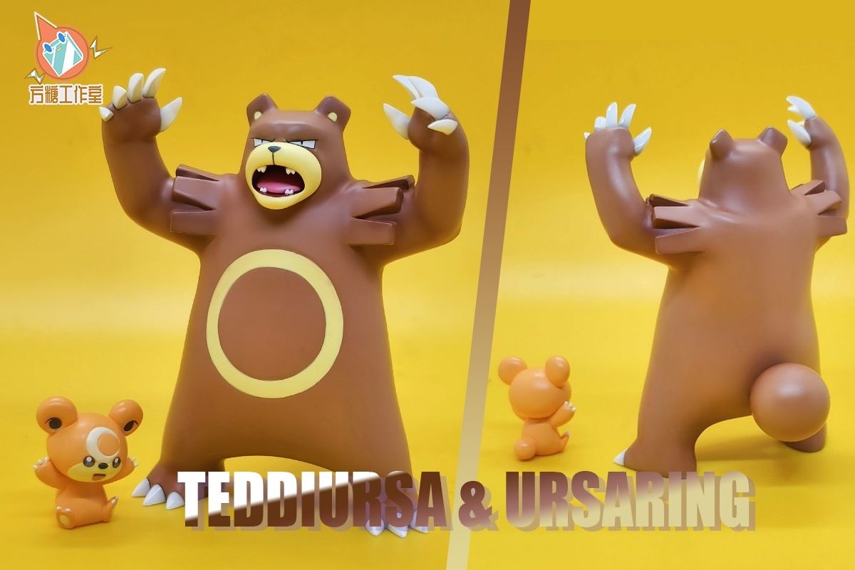 Sugar Cubes Studio - Teddiursa x Ursaring - Pokemon Scale World