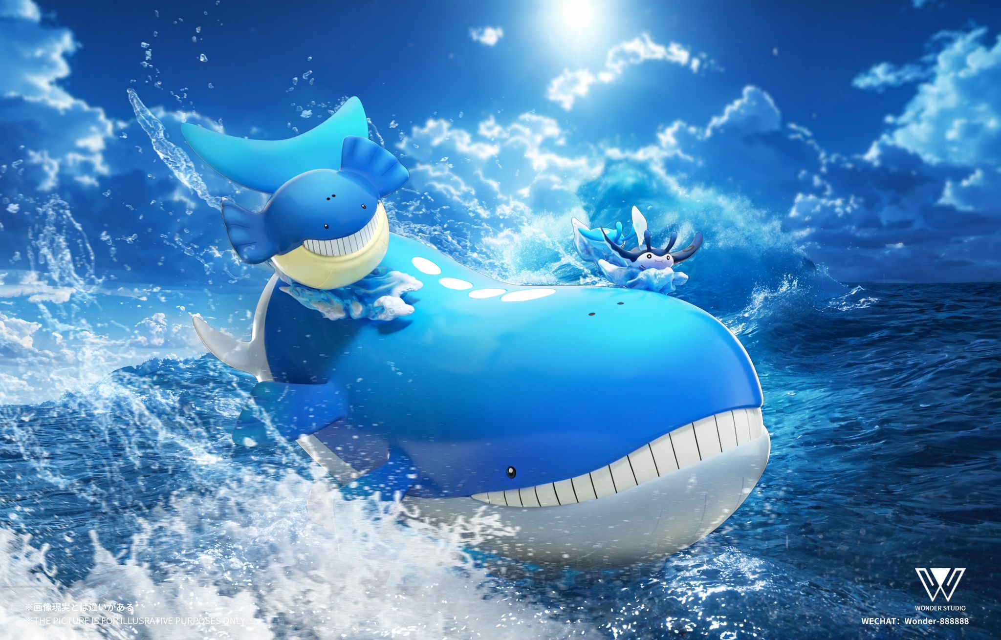 Wonder Studio - Wailmer x Wailord x Mantyke x Mantine - Pokemon Scale World
