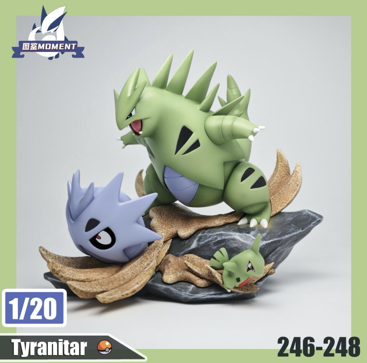 Ace Studio - Tyranitar Evolution - Pokemon Resin Statue