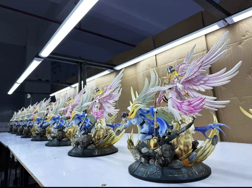 Miman Studio - Angemon x Angewomon - Digimon Resin Statue.