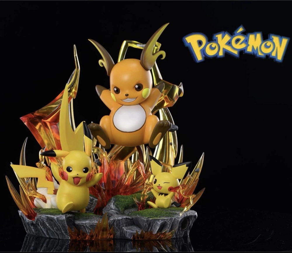 Miko Studio - Pikachu Evolution - Pokemon Resin Statue: A Collector ...