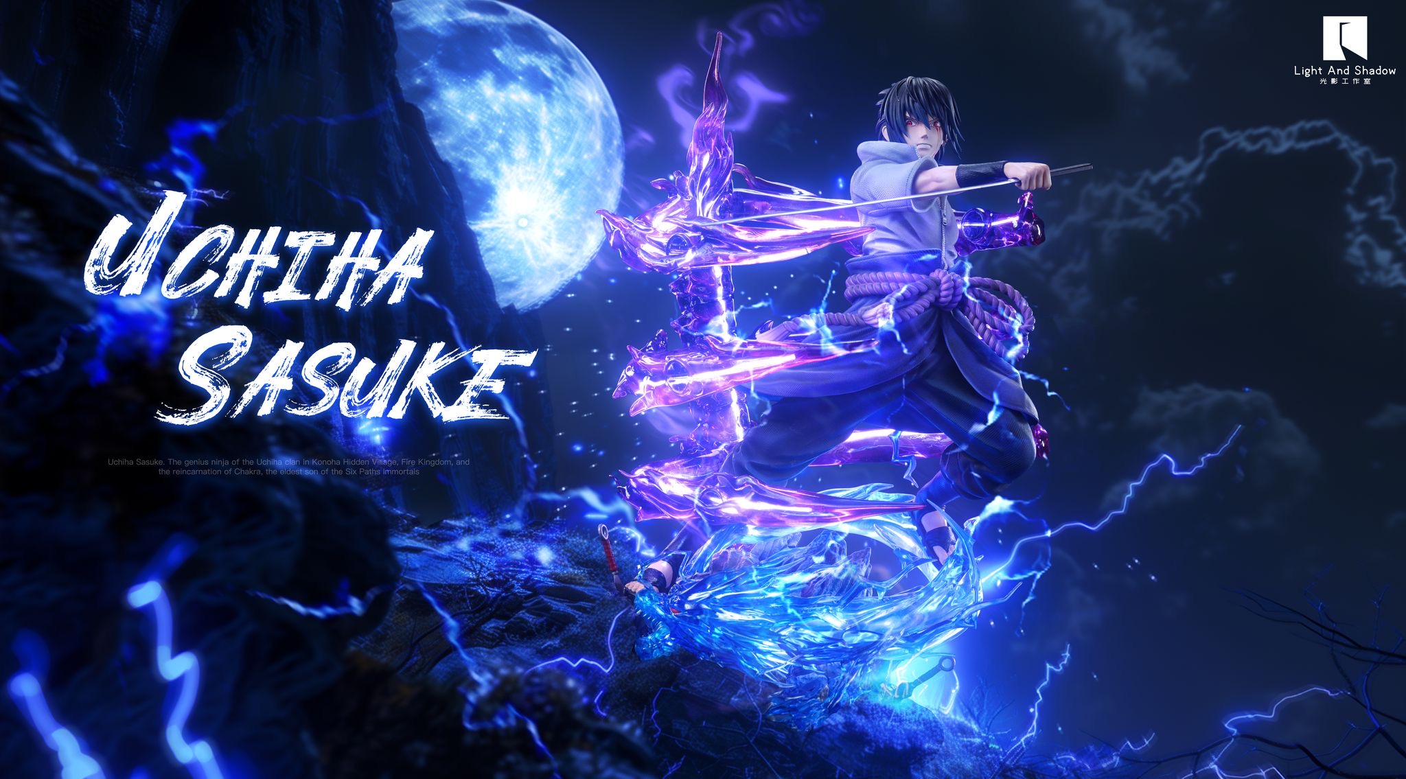 Sasuke Uchiha Resin Statue | Limited Edition Naruto Collectible | Light ...