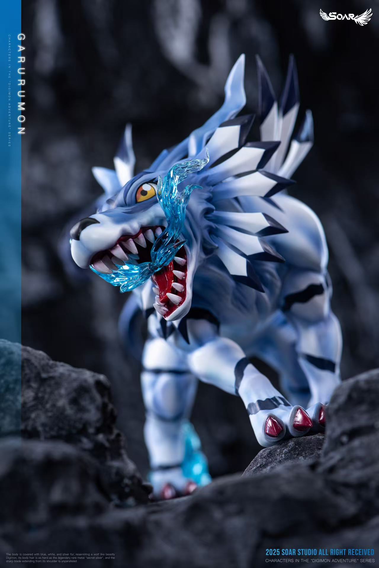 Soar Studio - Garurumon - Digimon Resin Statue
