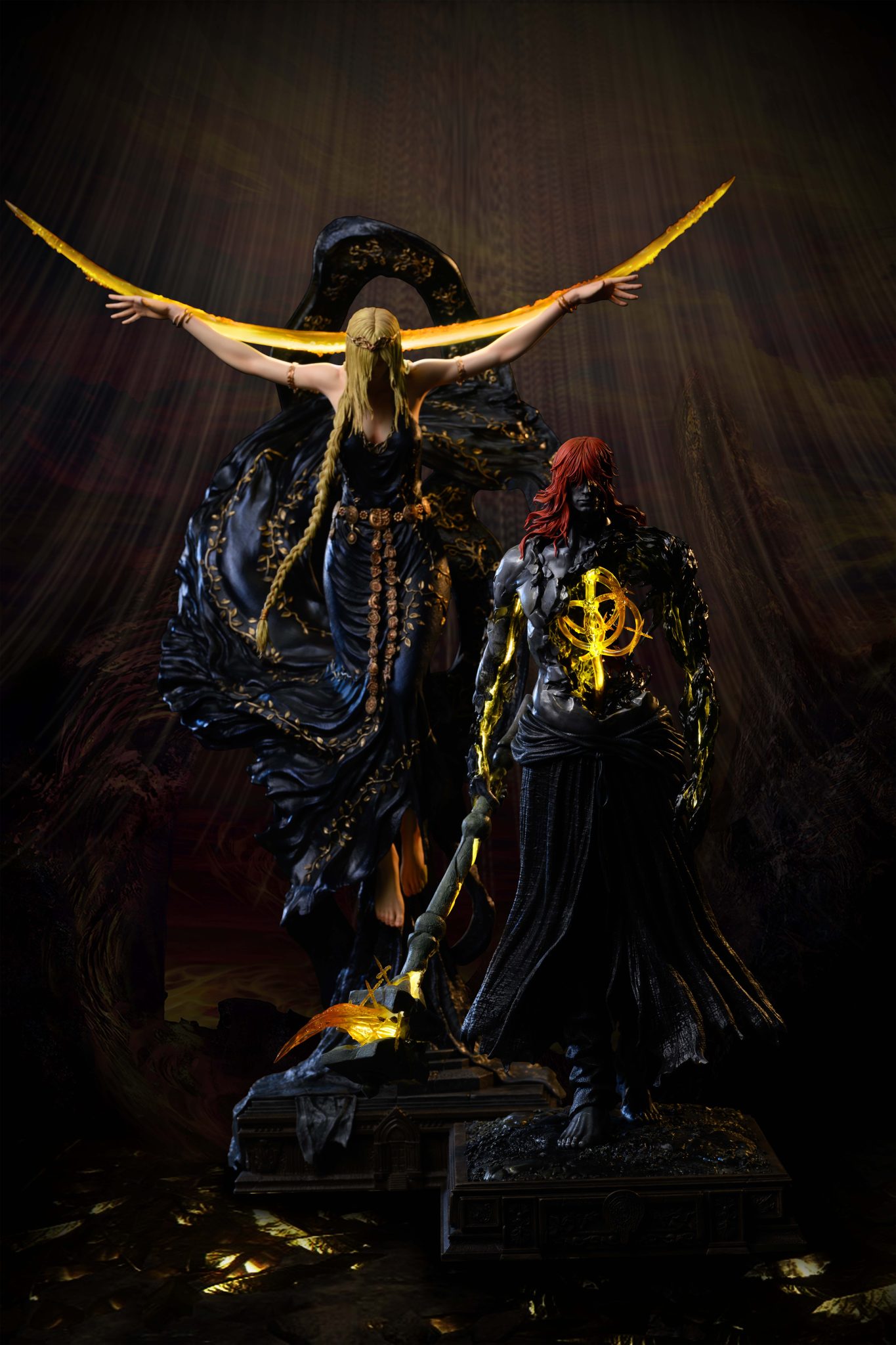 Sword and Wing Studio - Marika x Radagon - Elden Ring divine duality statue