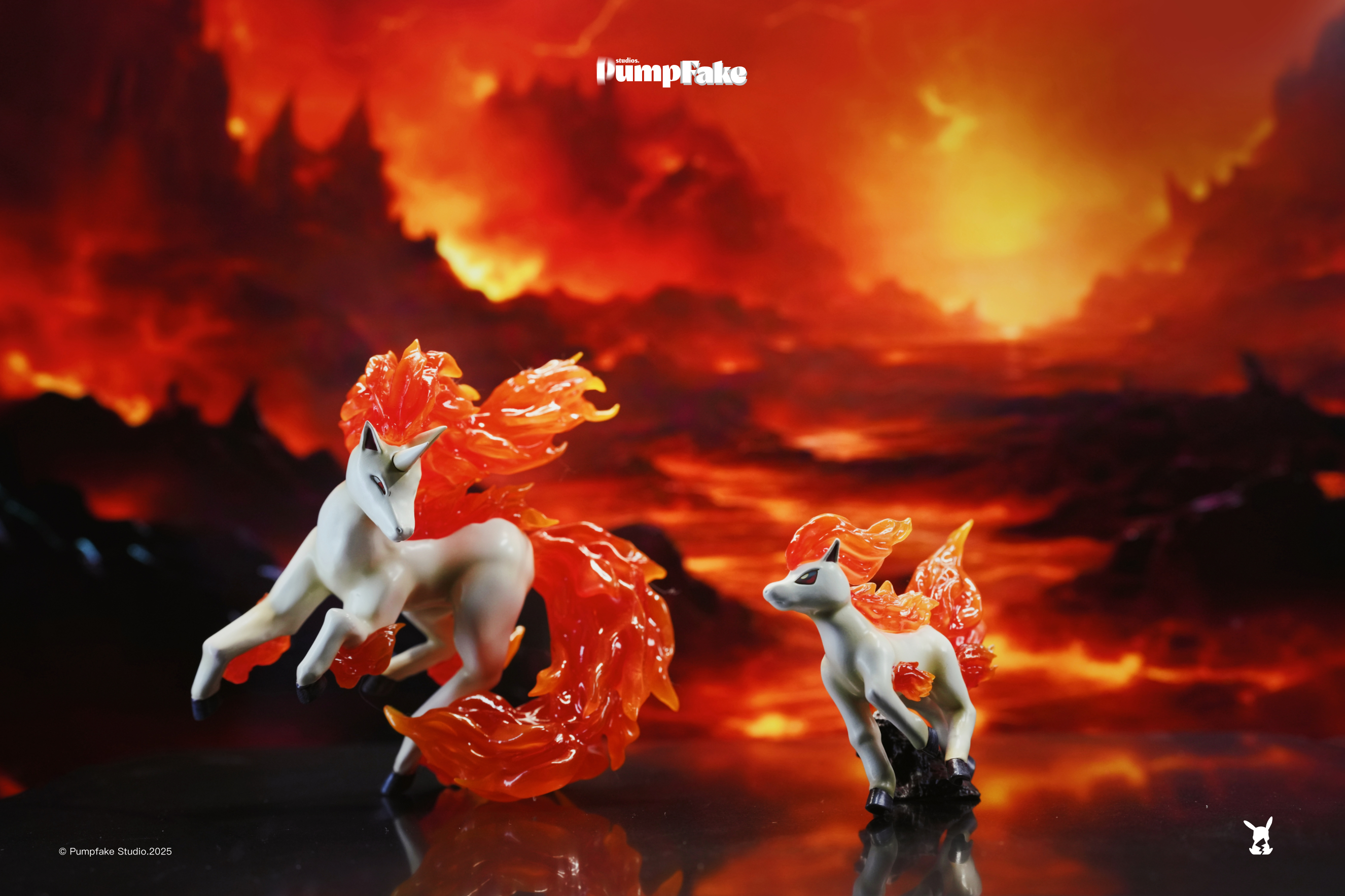 Pumpfake Studio - Ponyta x Rapidash - Pokémon Scale World