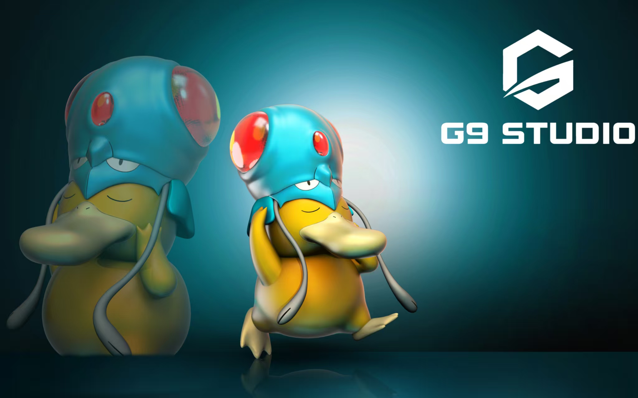 G9 Studio - Psyduck - Pokemon Resin Statue