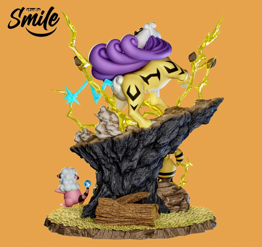 Smile Studio - Raikou Ecology - Pokemon Resin Statue