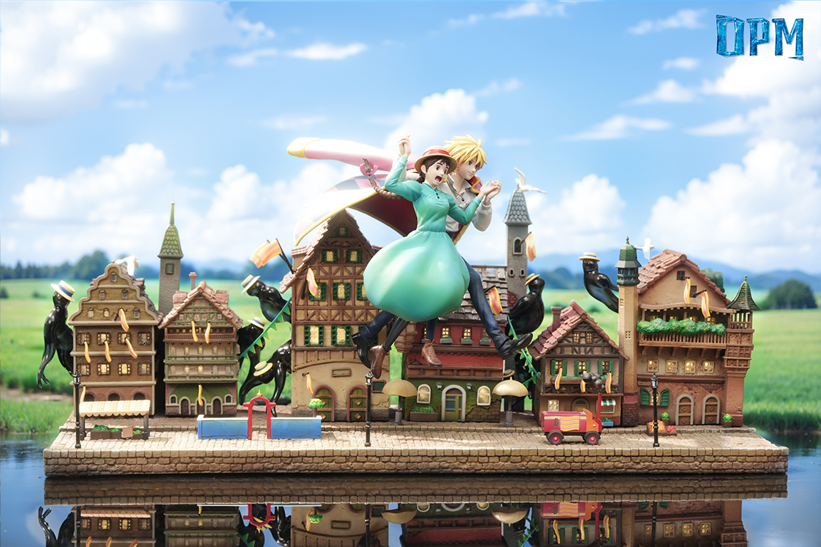 OPM Studio - Sophie and Howl Sky Walk - Howls Moving Castle Resin Statue