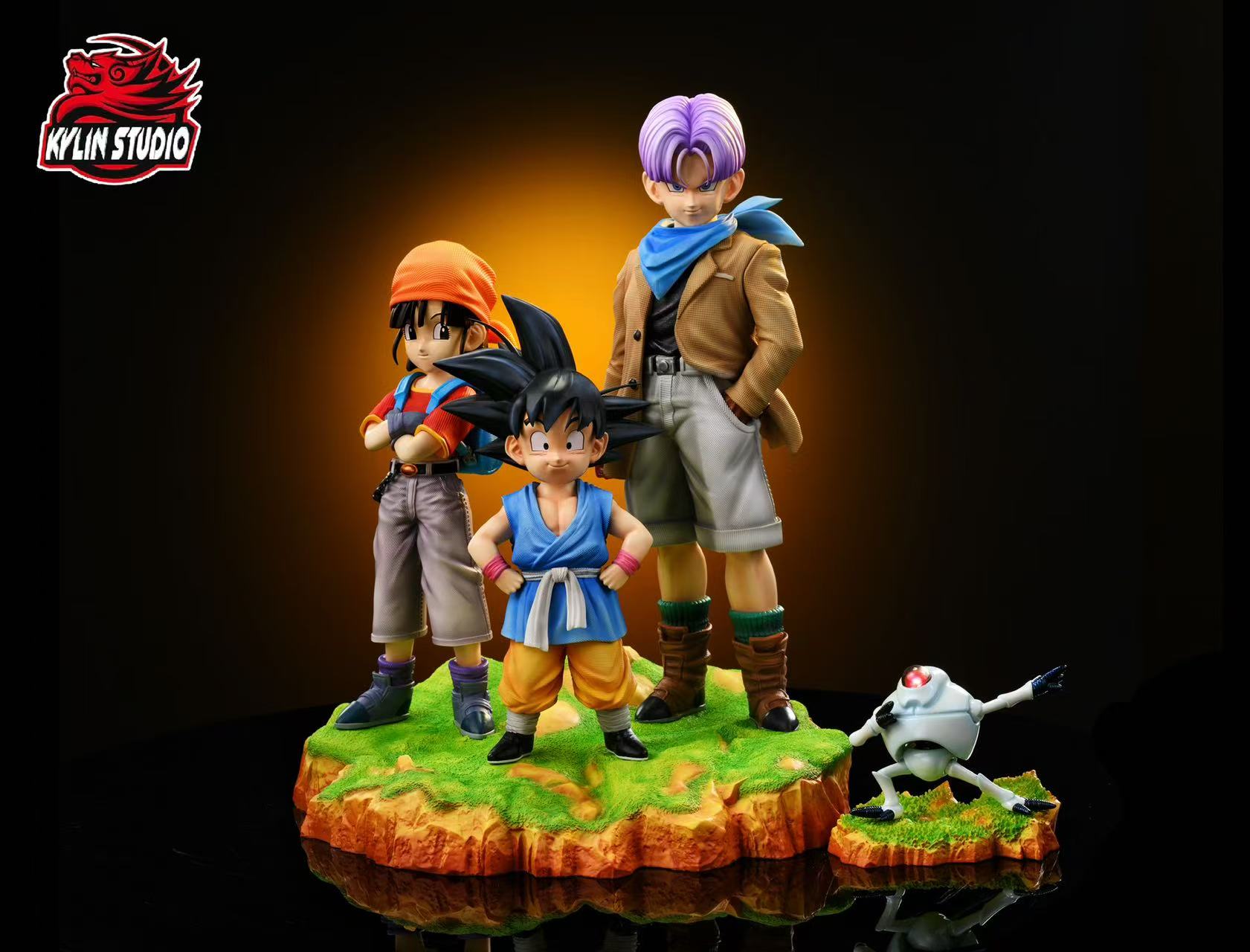 Kylin Studio - Goku x Trunks x Pan - Dragon Ball Resin Statue