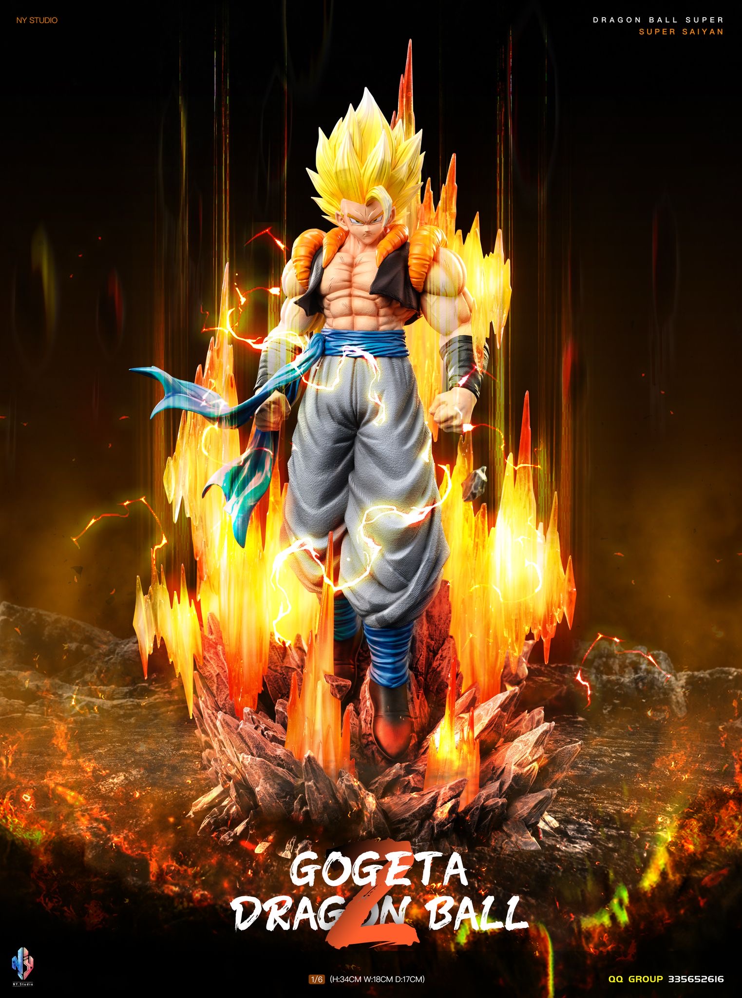 NY Studio - Gogeta - Dragon Ball Resin Statue