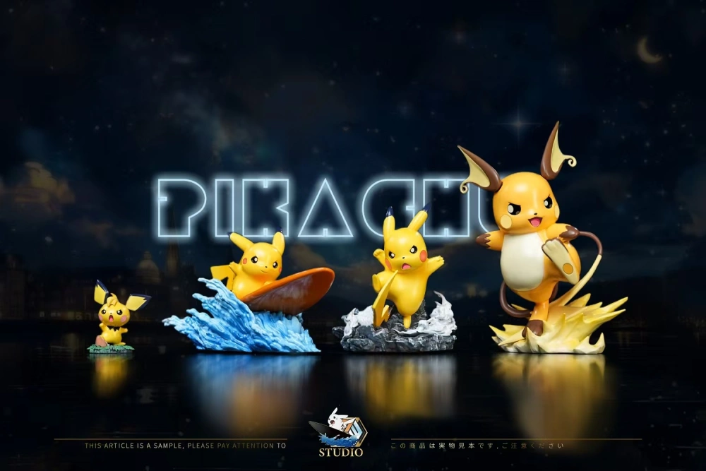 MMW Studio - Pikachu Evolution - Pokemon Resin Statue