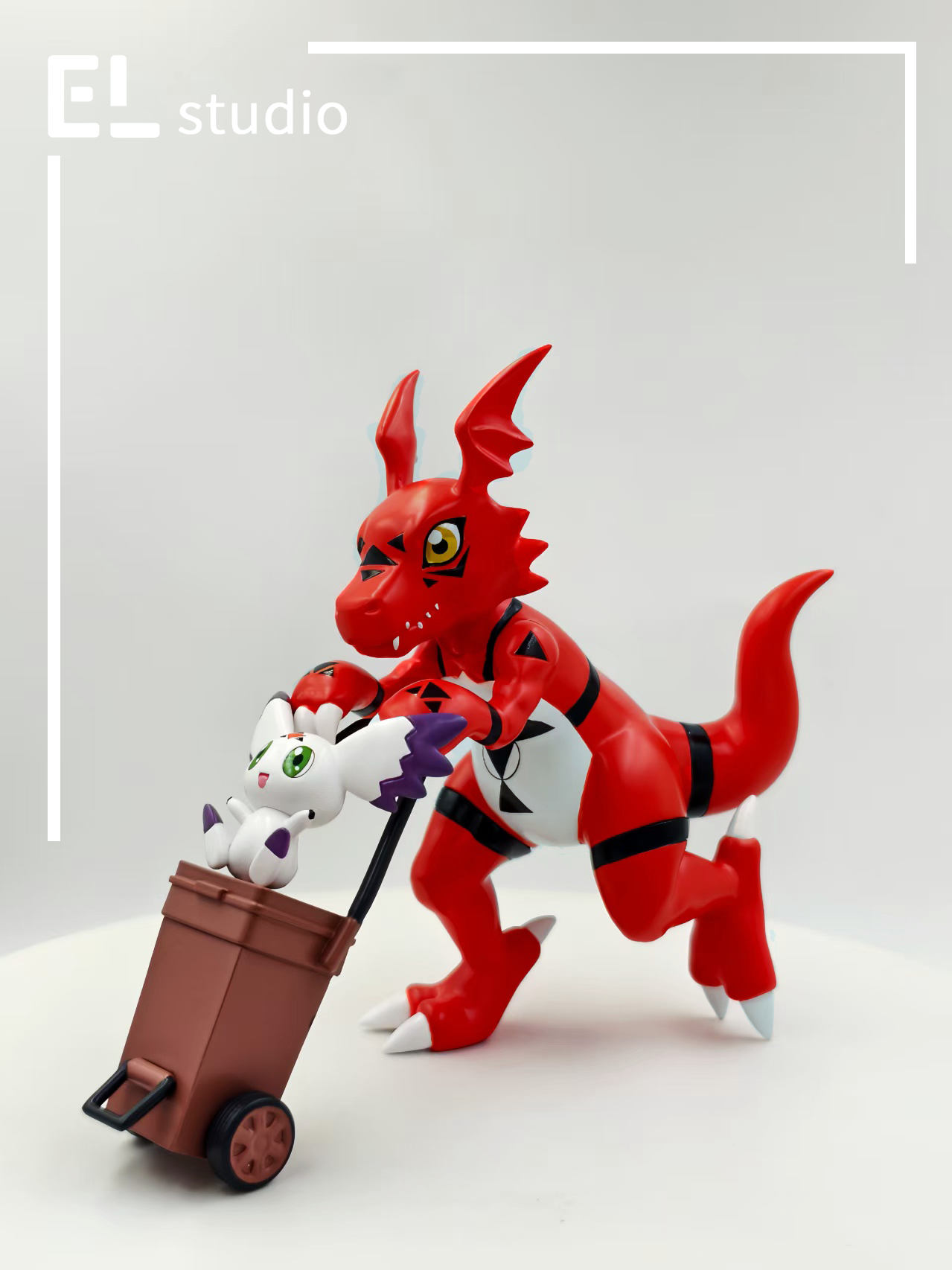 EL Studio - Guilmon - Digimon Resin Statue