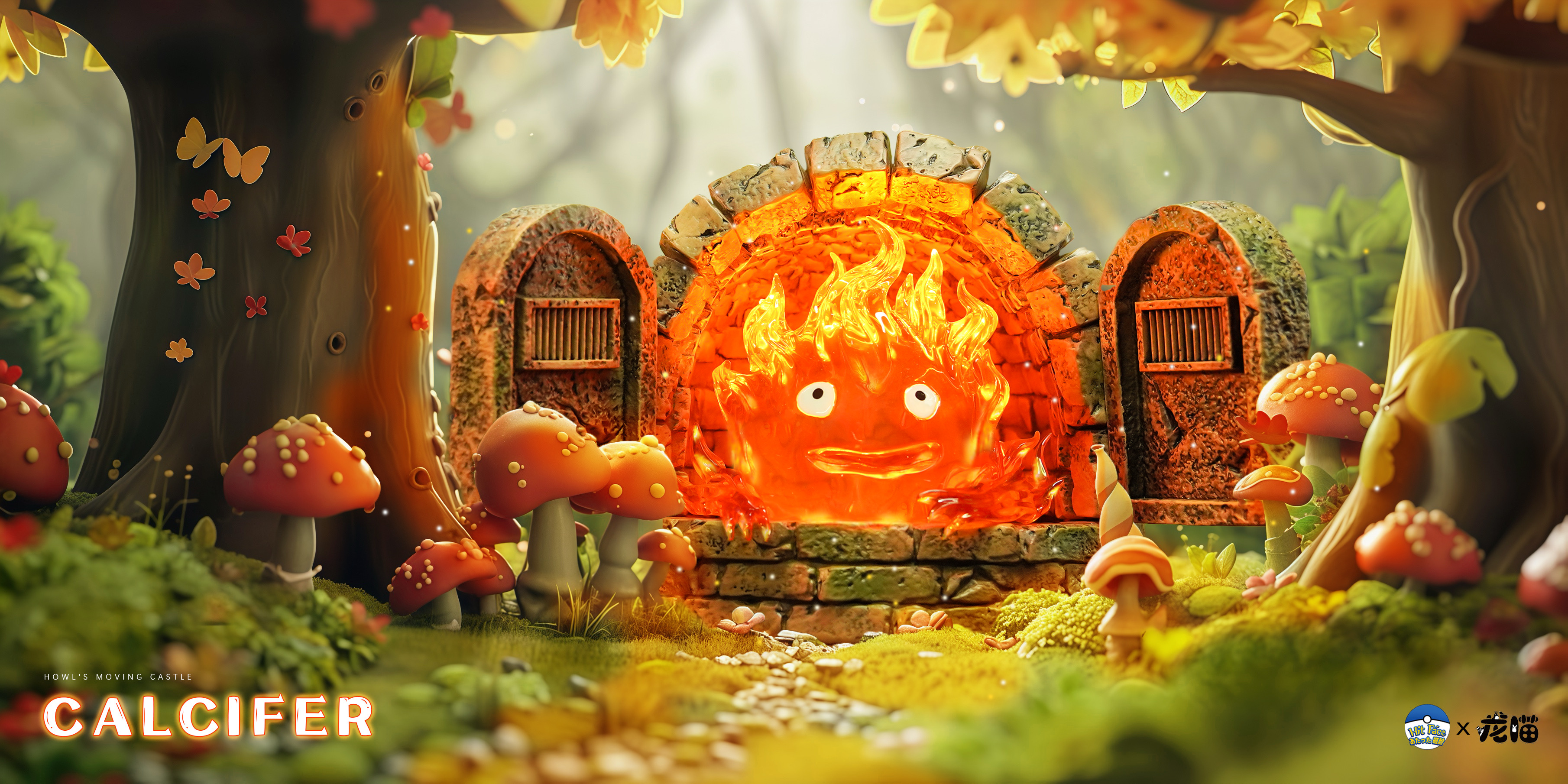 Hit Face Studio - Calcifer - Howls Moving Castle Resin Statue