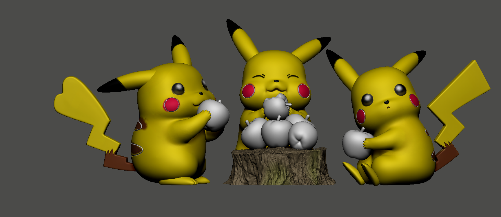 Moon Stone Studio - Pikachu - Pokemon Resin Statue