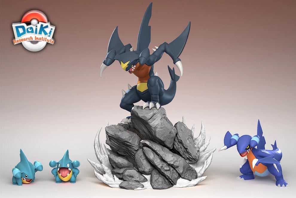 Daiki Studio - Garchomp Evolution - Pokemon Resin Statue