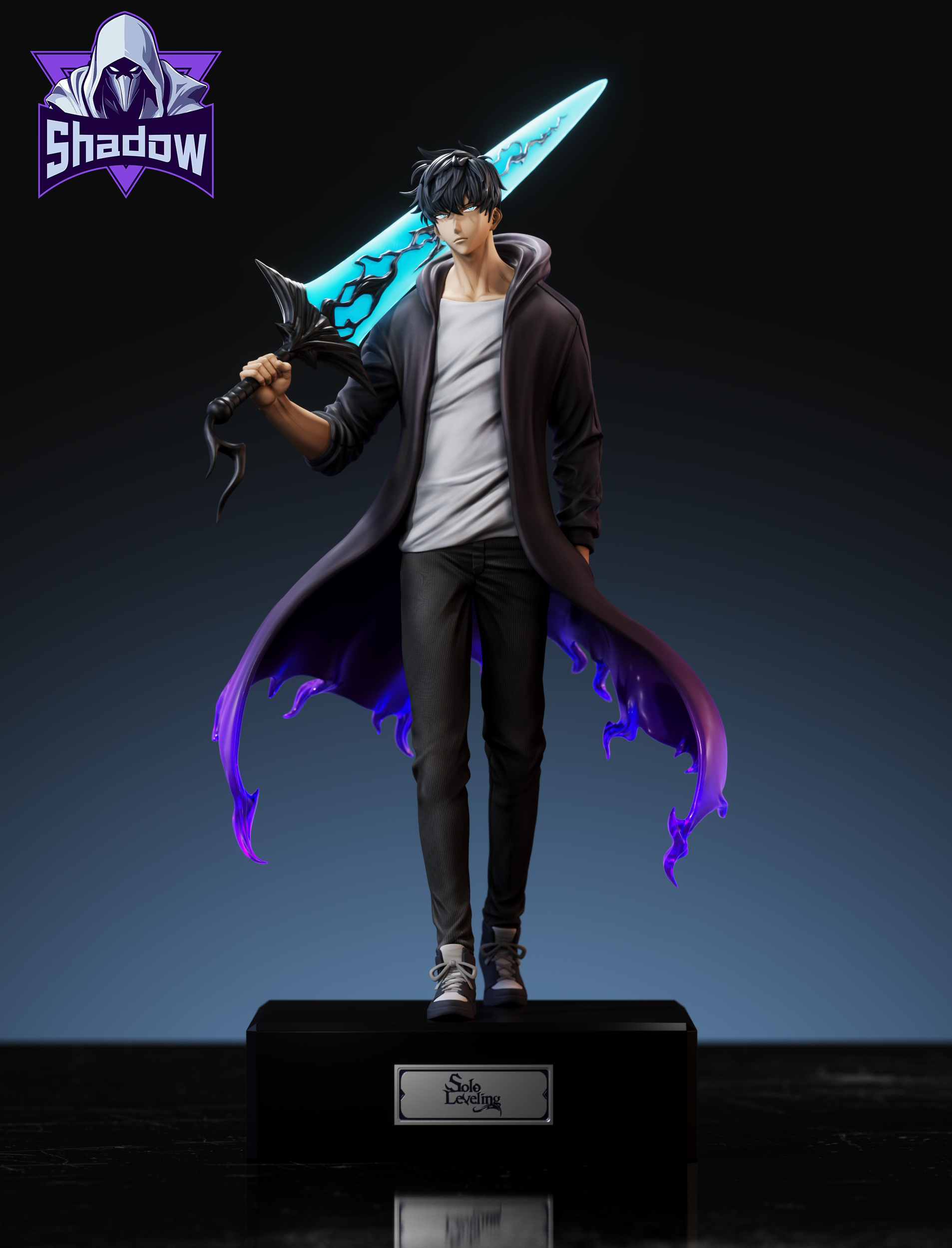 Shadow Studio - Sung Jin Woo - Solo Leveling Resin Statue