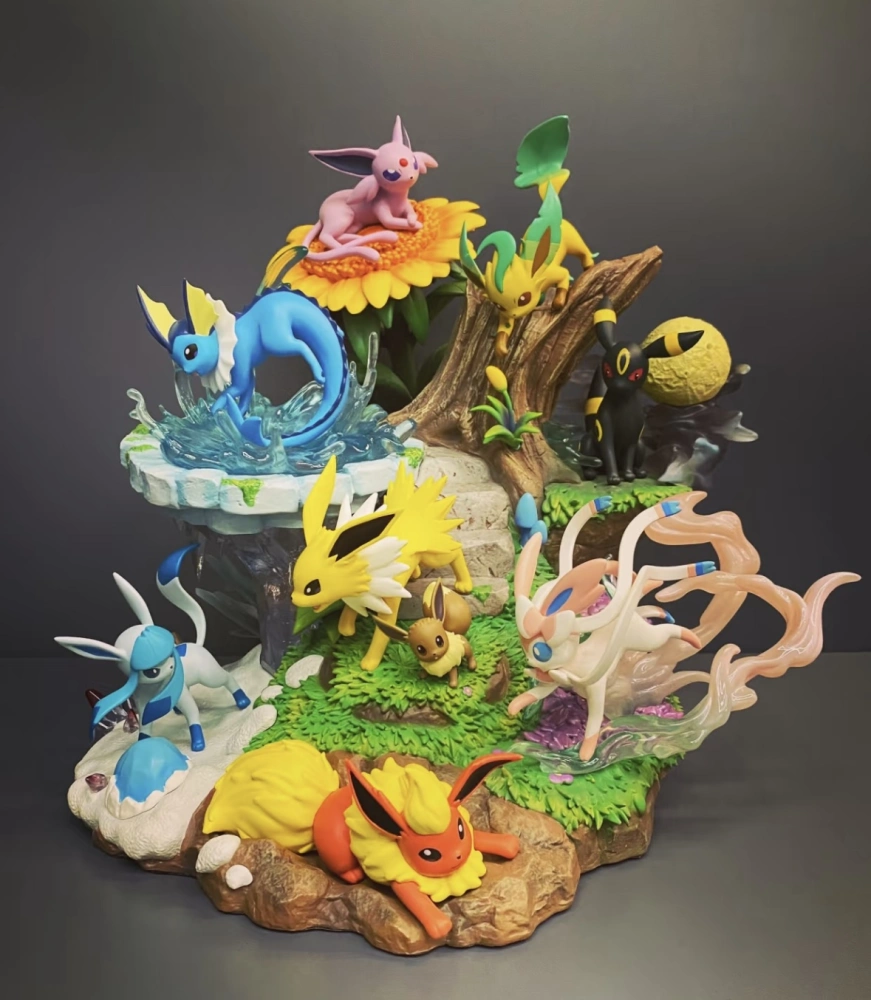 DS Studio - Eevee Family - Pokemon Resin Statue