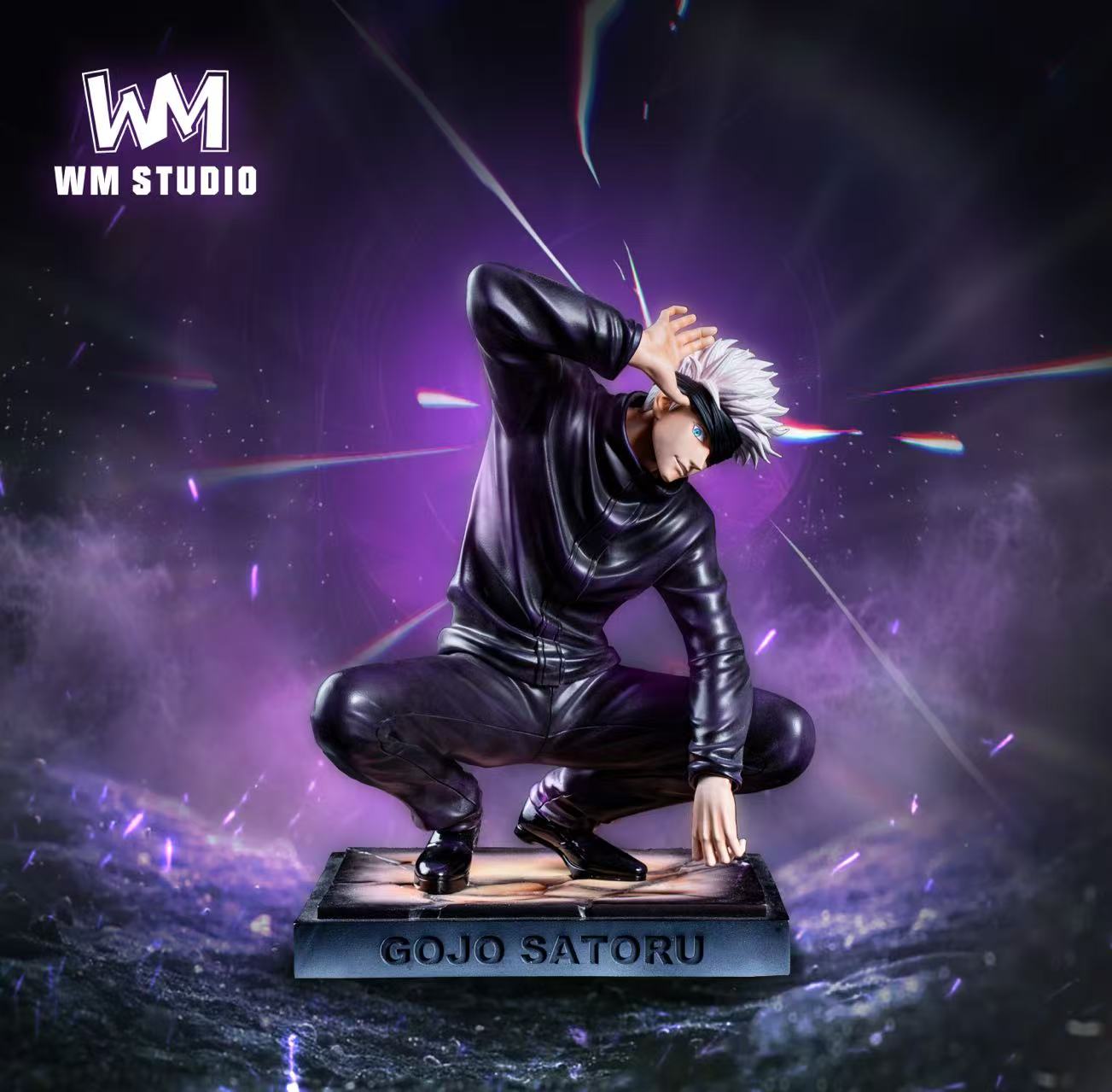 WM Studio - Squat Satoru Gojo - Jujutsu Kaisen Resin Statue