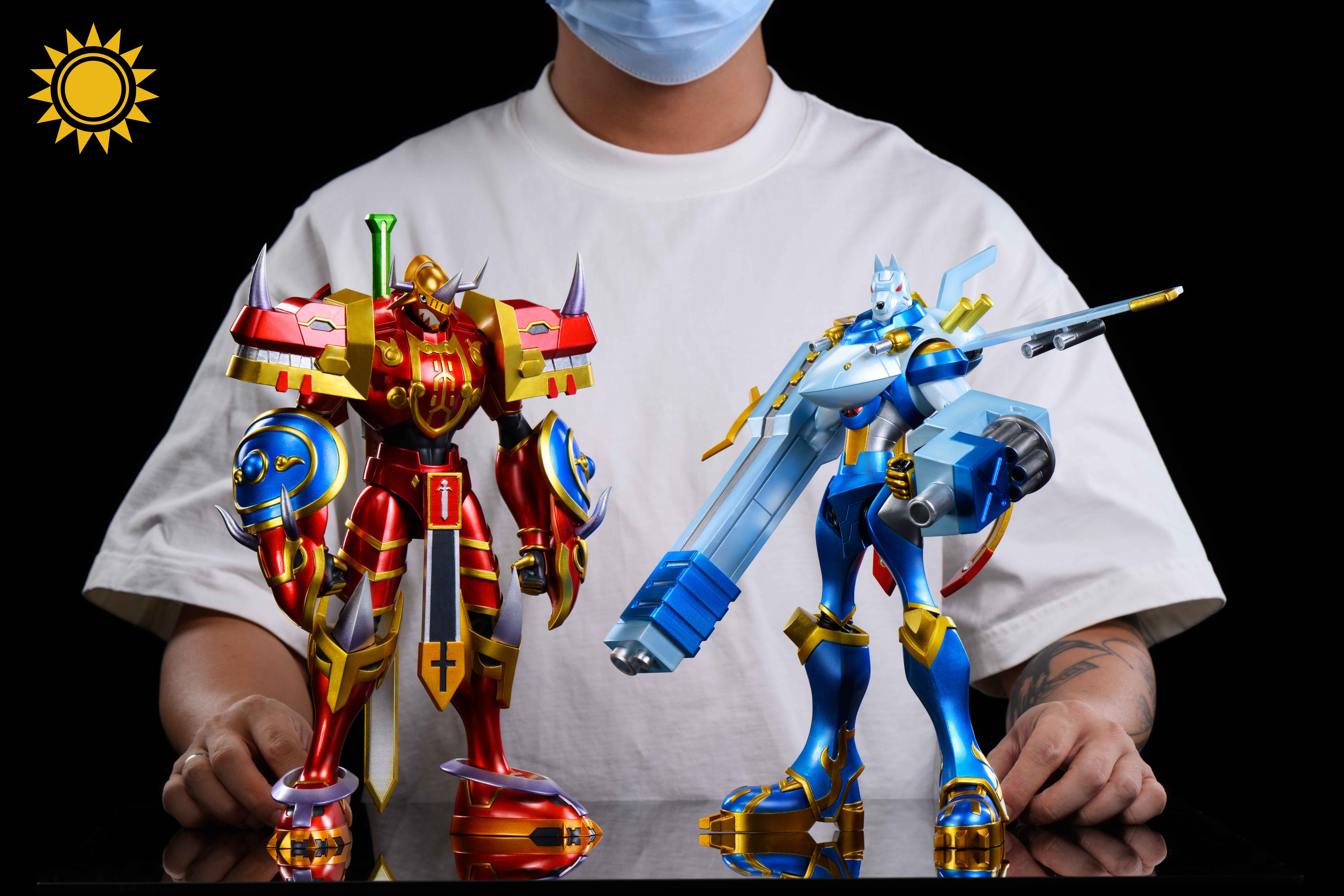 Sun Toys Studio - Kaiser Greymon x Magna Garurumon - Digimon Resin Statue