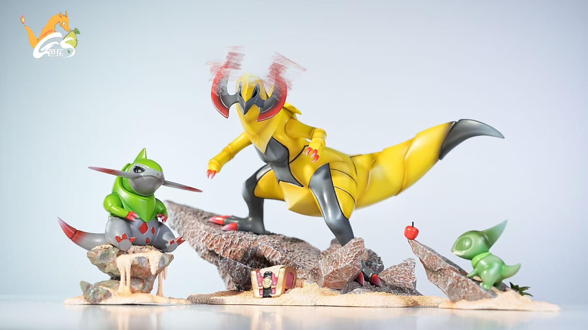 BaLe Studio - Haxorus Evolution - Pokemon Resin Statue
