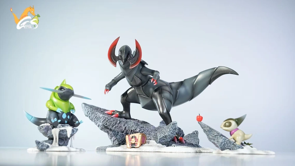 BaLe Studio - Haxorus Evolution - Pokemon Resin Statue