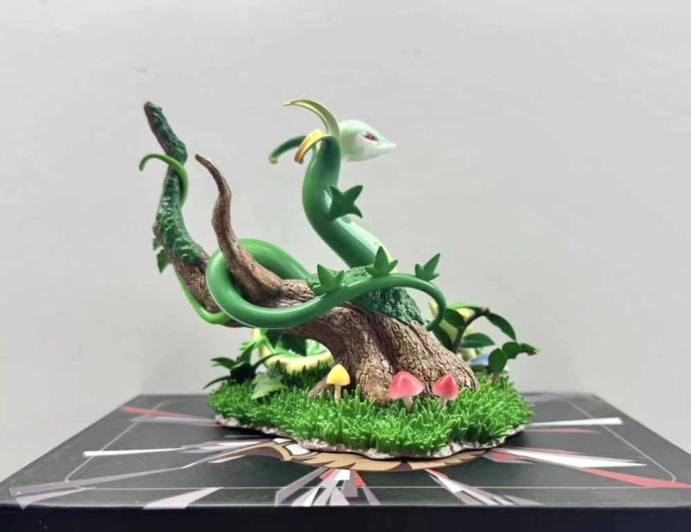 Mega Pig Studio - Serperior Evolution - Pokemon Resin Statue