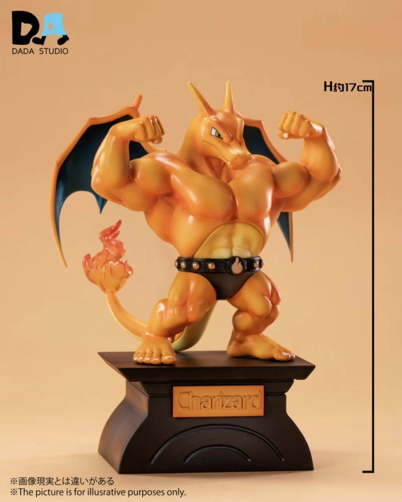 Da Studio - Muscle Charizard Stone - Pokemon Resin Statue