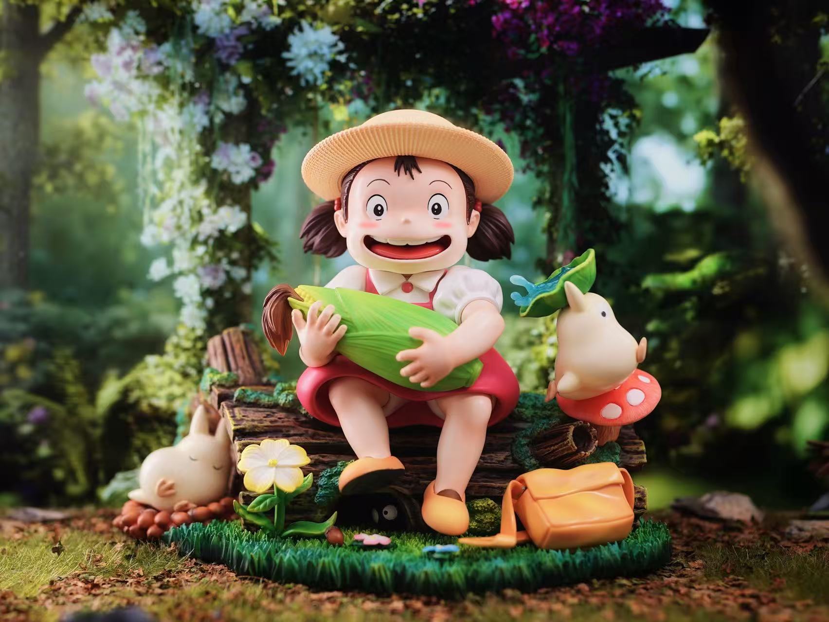 Long Miao Studio - Mei Holding Corn - My Neighbor Totoro Resin Statue