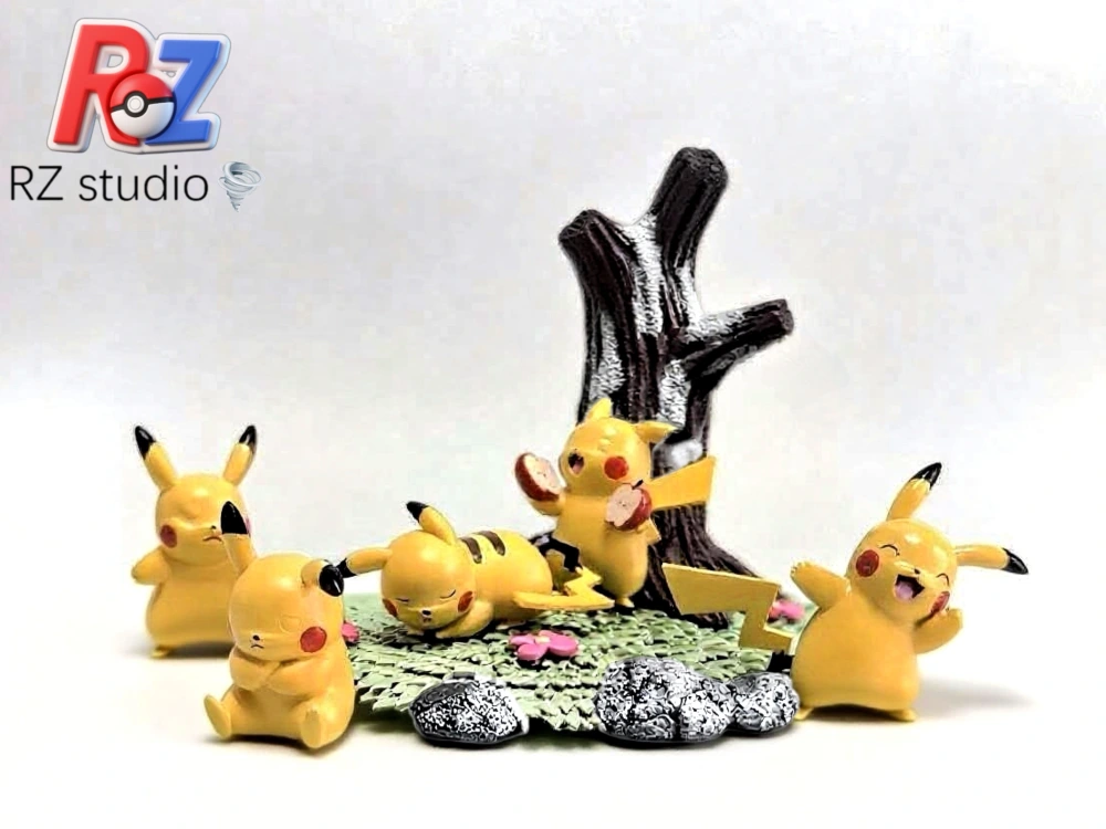RZ Studio - Pikachu Ecology Scene - Pokemon Resin Statue
