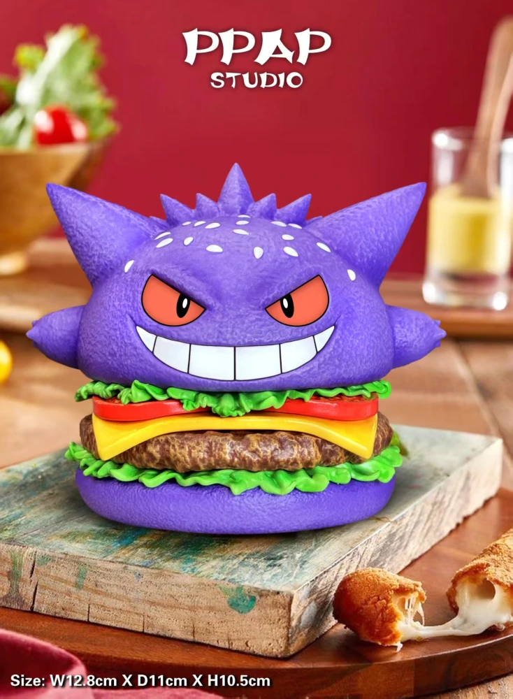 Ppap Studio - Gengar Hamburger - Pokemon Resin Statue