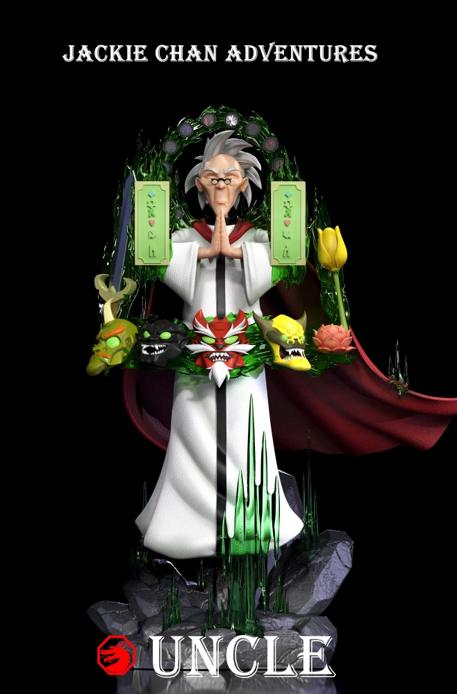 Holy Lord Studio - Uncle Chan - Jackie Chan Adventures Resin Statue