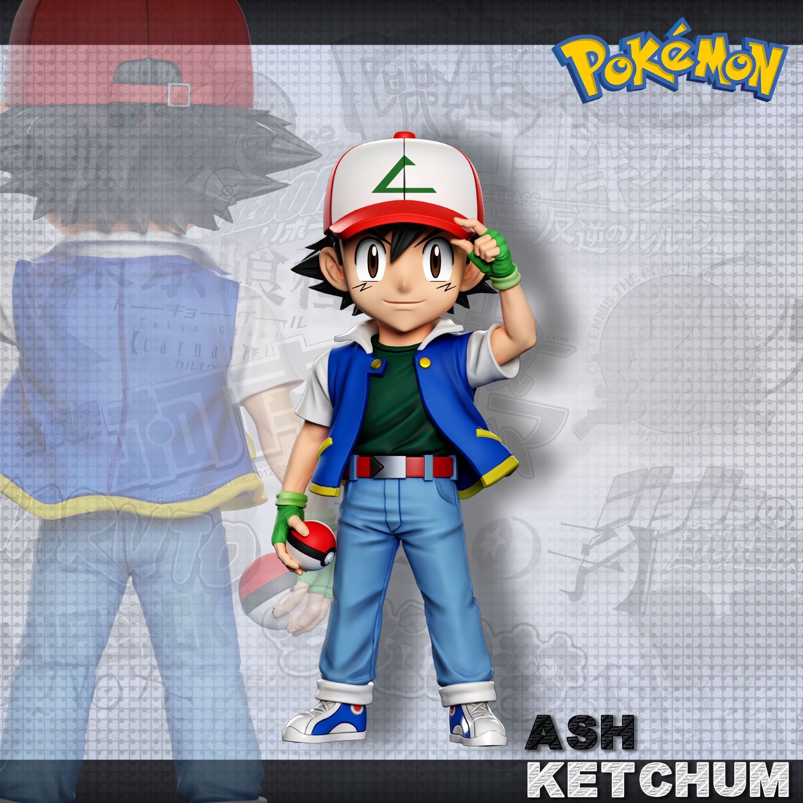 A+ Studio - Ash Ketchump - Pokemon Trainer