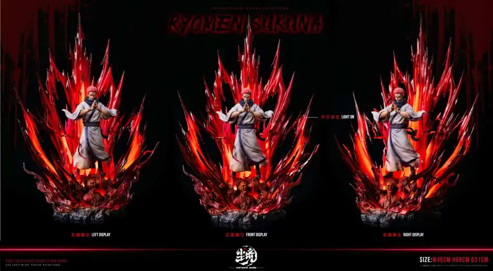 Real World Studio - Ryomen Sukuna - Jujutsu Kaisen Resin Statue