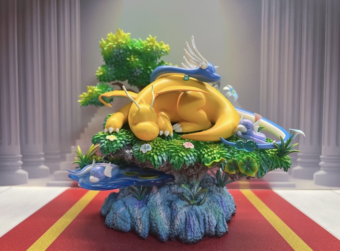 DM Studio - Dragonite Evolution - Pokemon Resin Statue