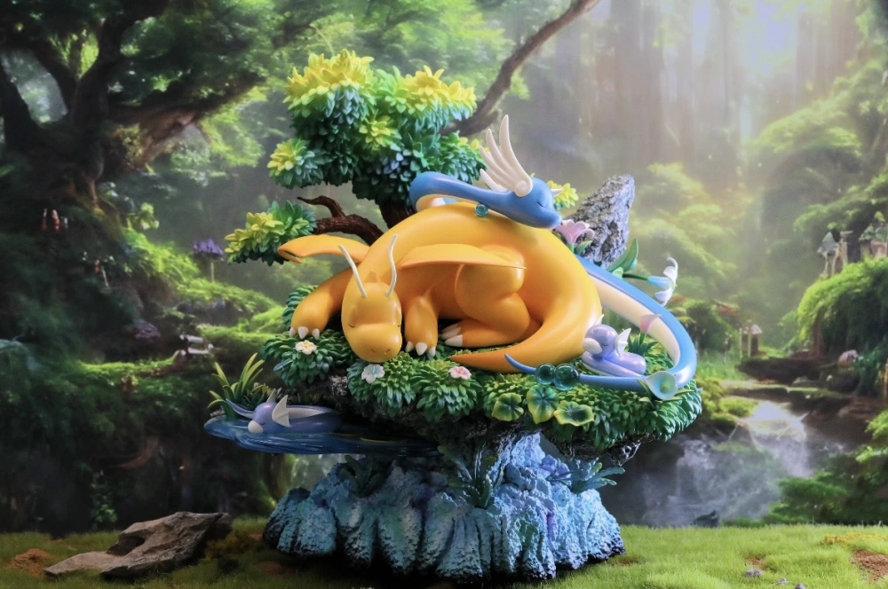 DM Studio - Dragonite Evolution - Pokemon Resin Statue