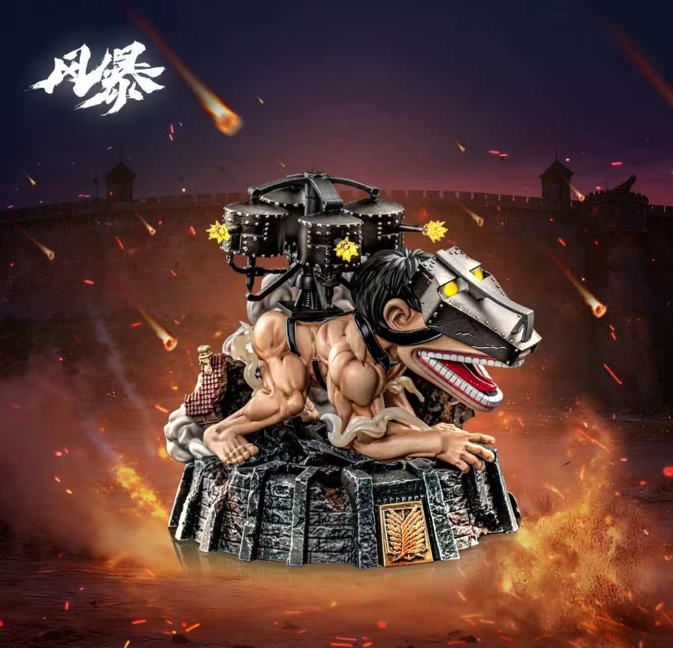Storm Studio - Cart Titan - Attack On Titan Resin Statue