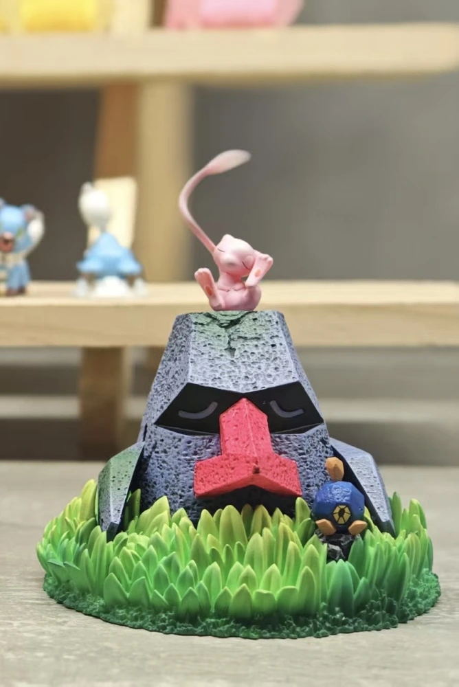 Zoo Studio - Nosepass x Mew - Pokemon Resin Statue
