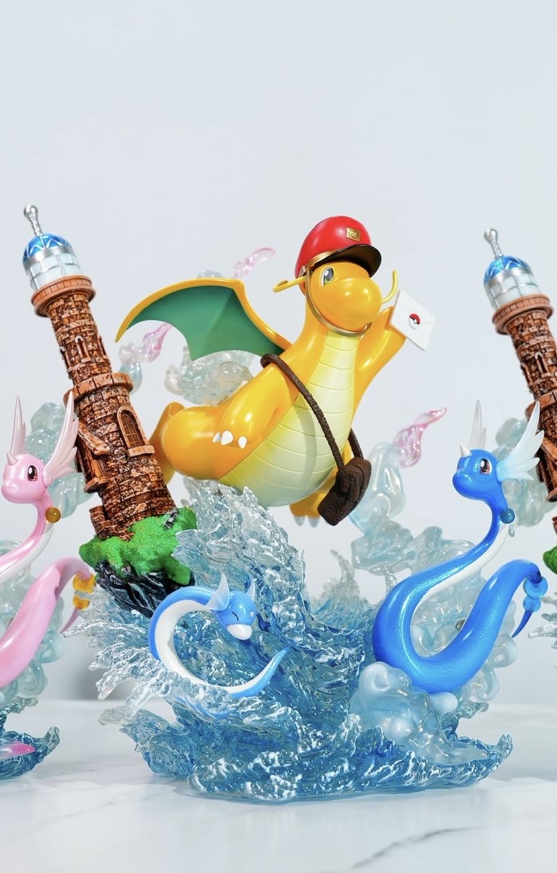 DuDu Studio - Dragonite Evolution - Pokemon Resin Statue