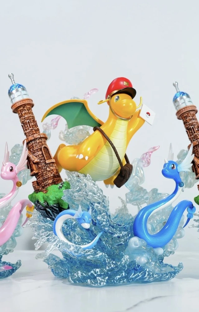DuDu Studio - Dragonite Evolution - Pokemon Resin Statue