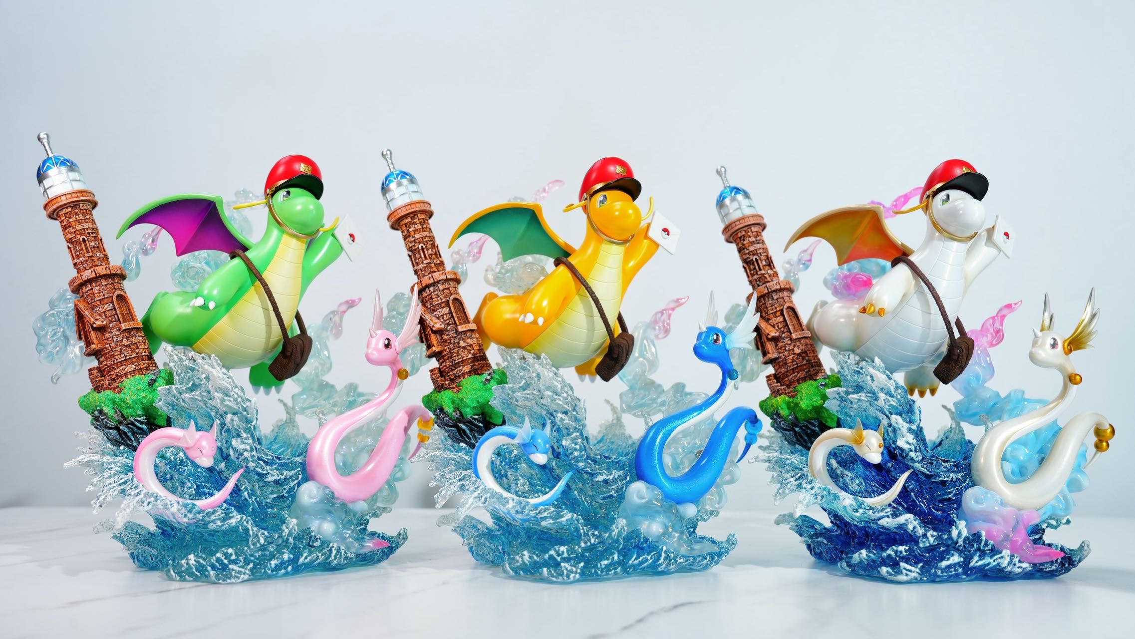 DuDu Studio - Dragonite Evolution - Pokemon Resin Statue