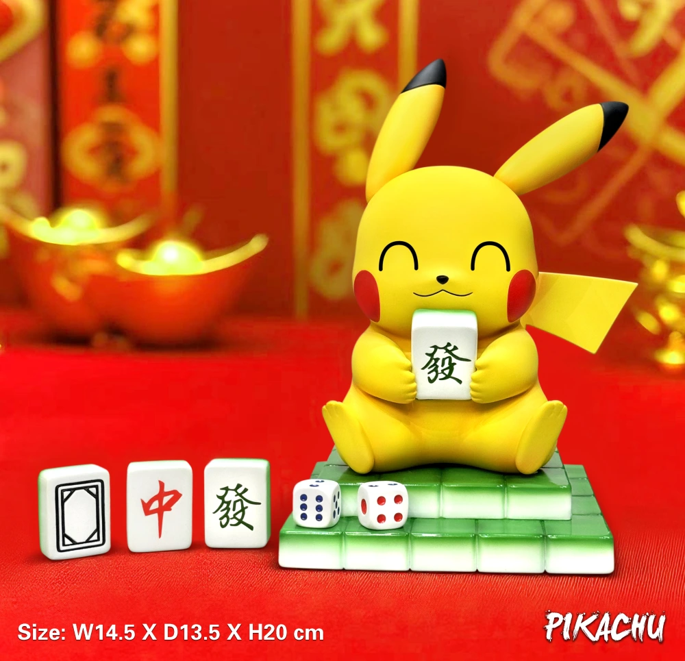 Egg Studio - Mahjong Pikachu - Pokemon Resin Statue