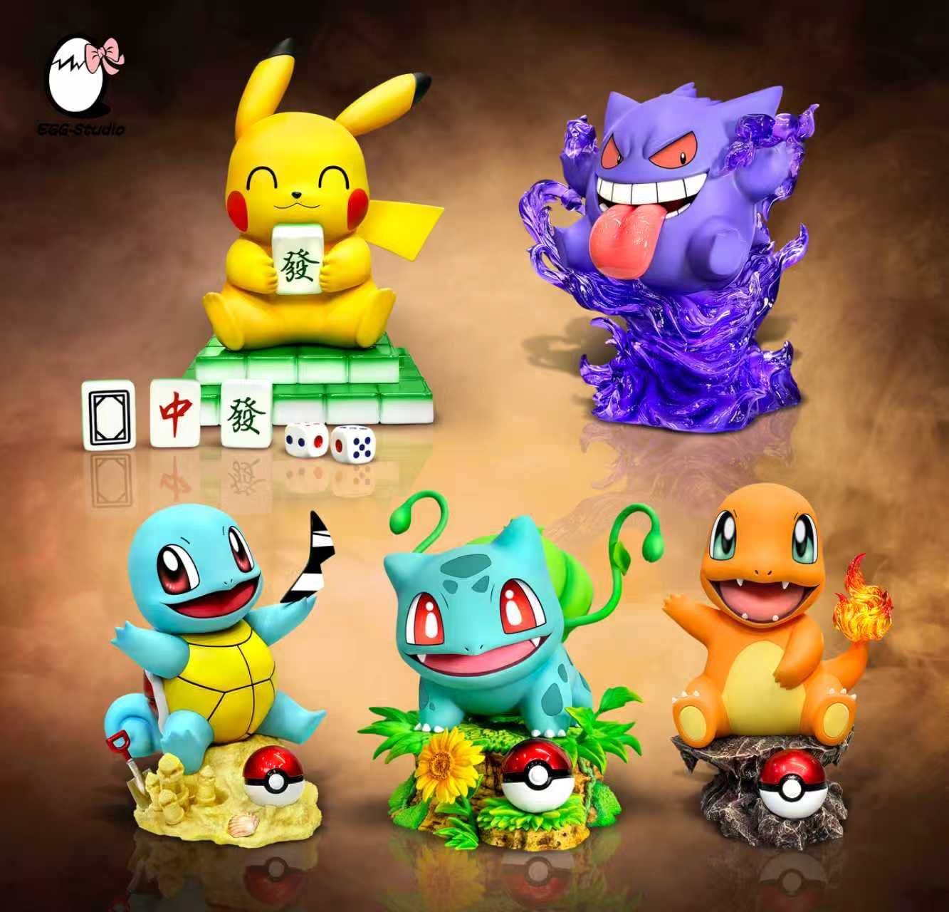 Egg Studio - Mahjong Pikachu - Pokemon Resin Statue