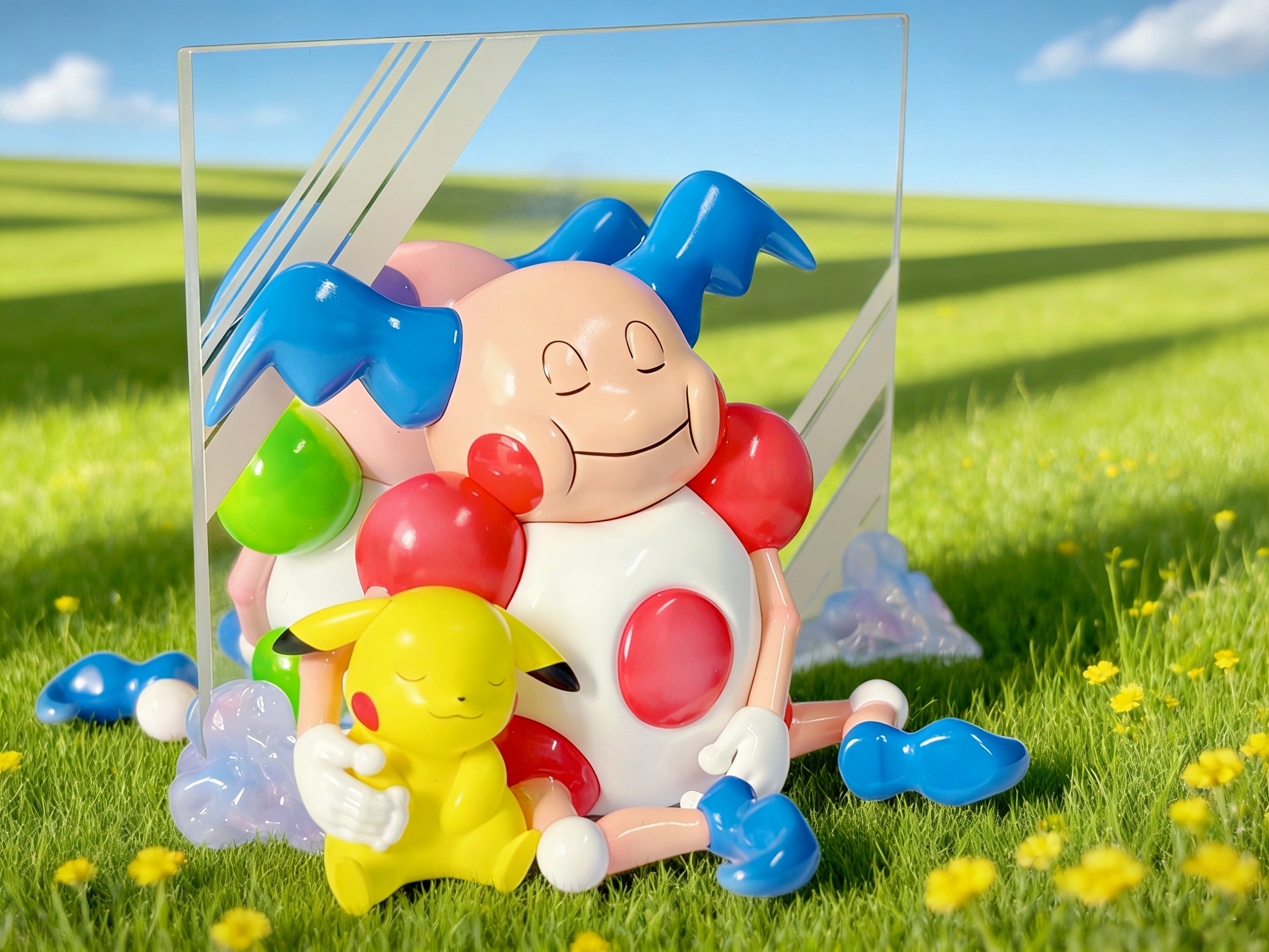 Zoo Studio - Mr Mime x Pikachu - Pokemon Resin Statue