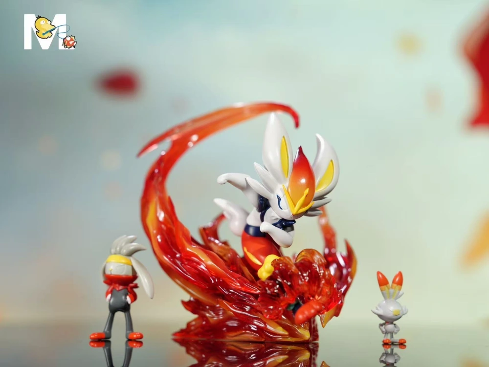 MoYu Studio - Cinderace Evolution - Pokemon Resin Statue