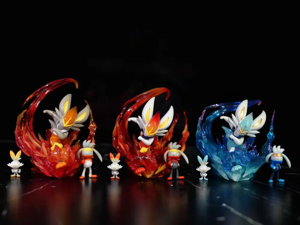 MoYu Studio - Cinderace Evolution - Pokemon Resin Statue