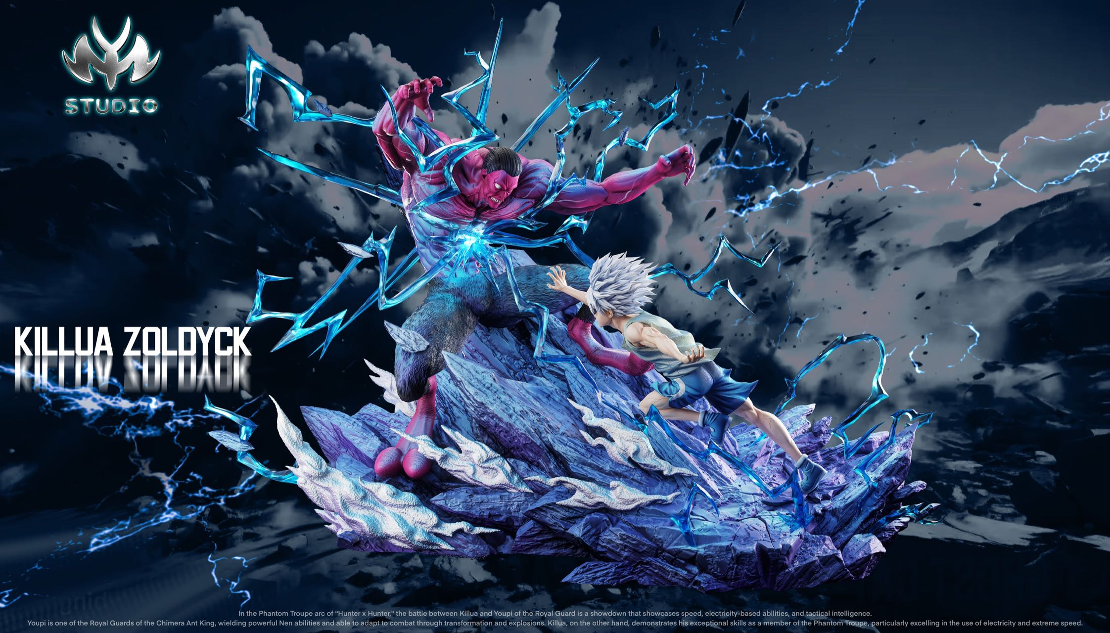 MY Studio - Killua Zoldyck x Menthuthuyoupi - Hunter x Hunter Resin Statue
