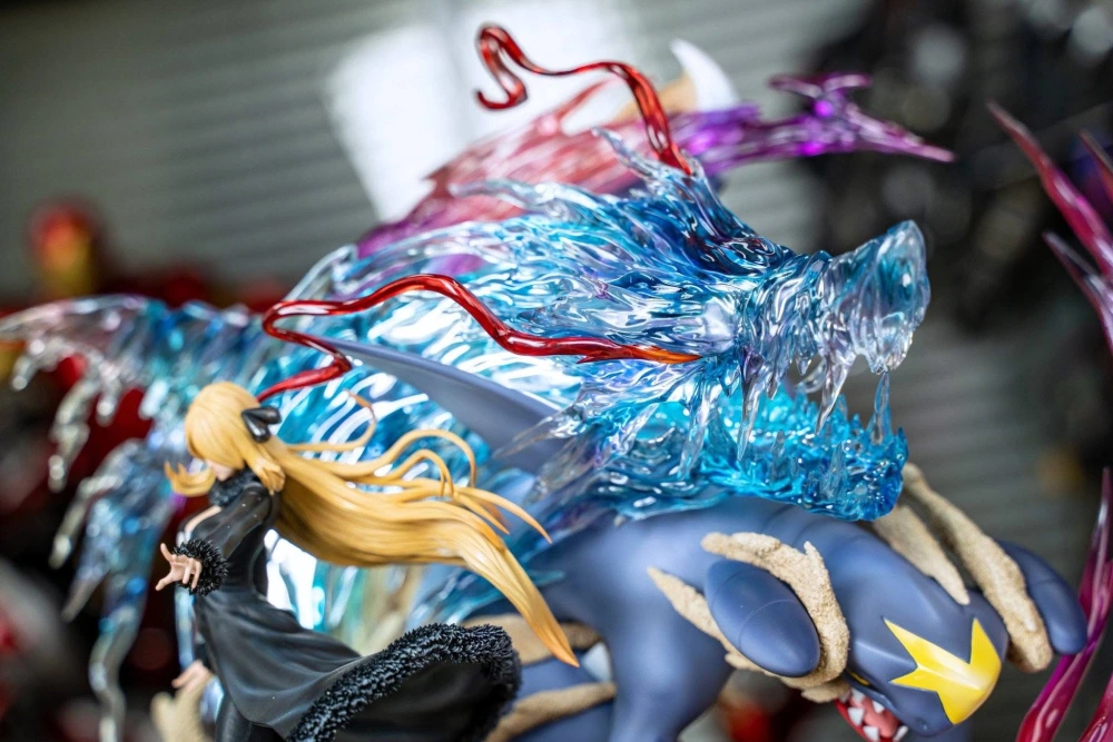 Fantasy Studio - Cynthia x Garchomp - Pokemon Resin Statue