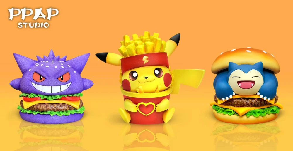 PPAP Studio - French Fries Pikachu - Pokemon Resin Statue