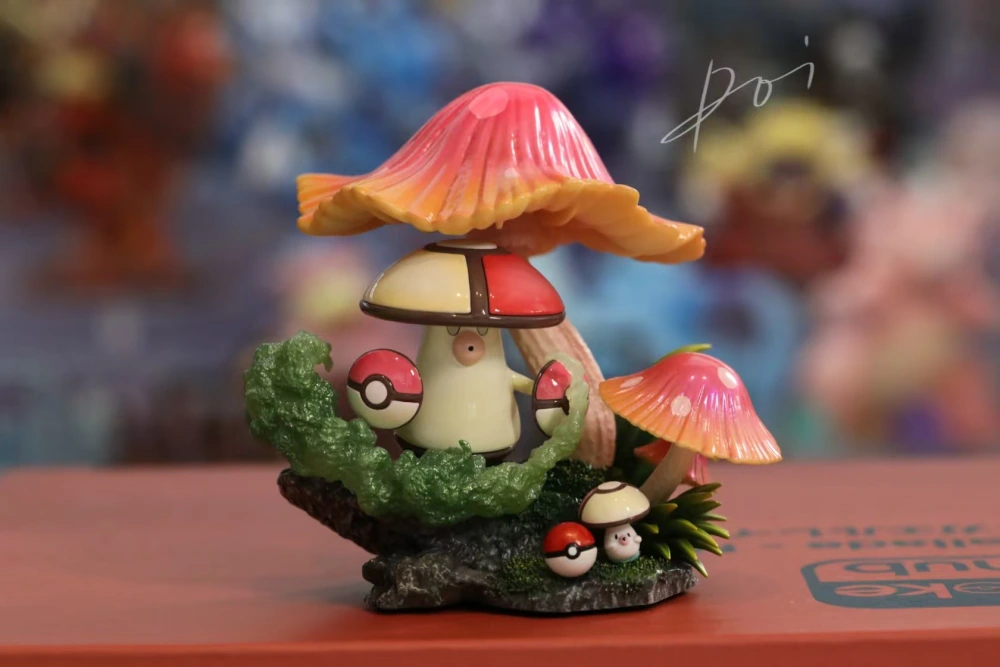 Popcorn Studio - Foongus x Amoonguss - Pokemon Resin Statue