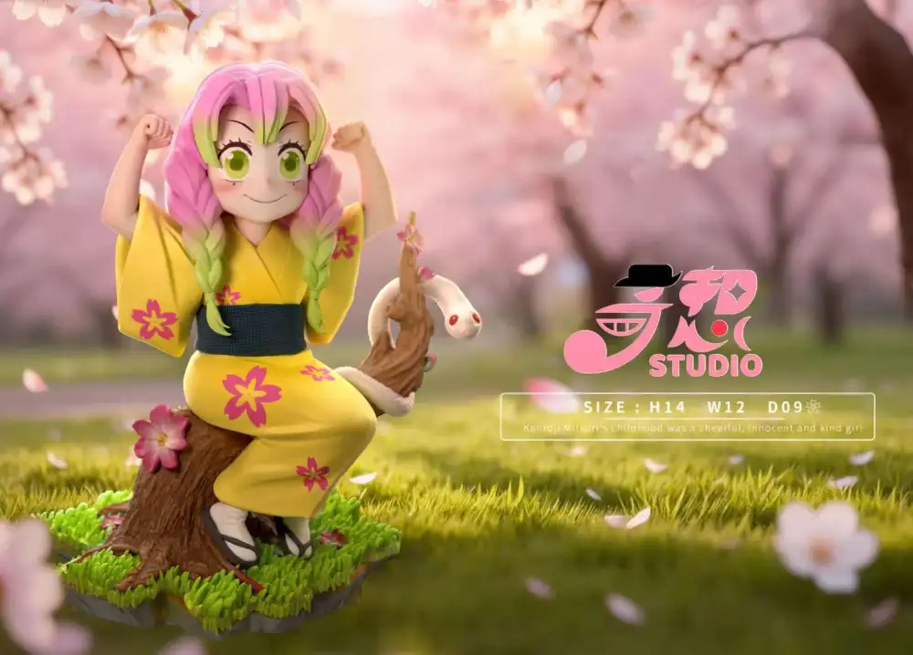 QX Studio - Childhood Mitsuri Kanjiro - Kimetsu No Yaiba Resin Statue